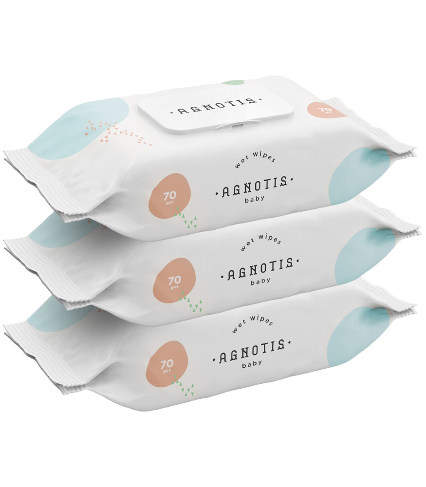 Agnotis Baby Wipes - Islak Mendil (70 Adet * 3 Paket) - Keyif Bebesi ...
