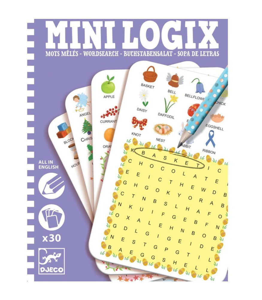 Djeco Mini Logix Kelime Avı // Wordsearch-kb - Keyif Bebesi | Kids & Toys