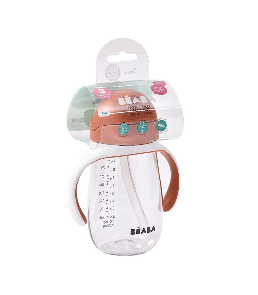 Beaba Pipetli Suluk (300 ml) // Terracotta - Keyif Bebesi | Kids & Toys