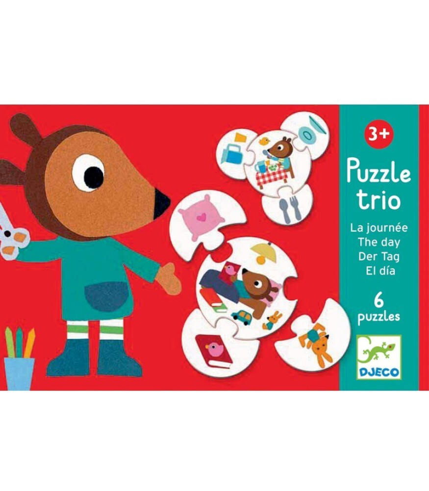 Djeco Trio Puzzle Set // Trio The Day-kb - Keyif Bebesi | Kids & Toys