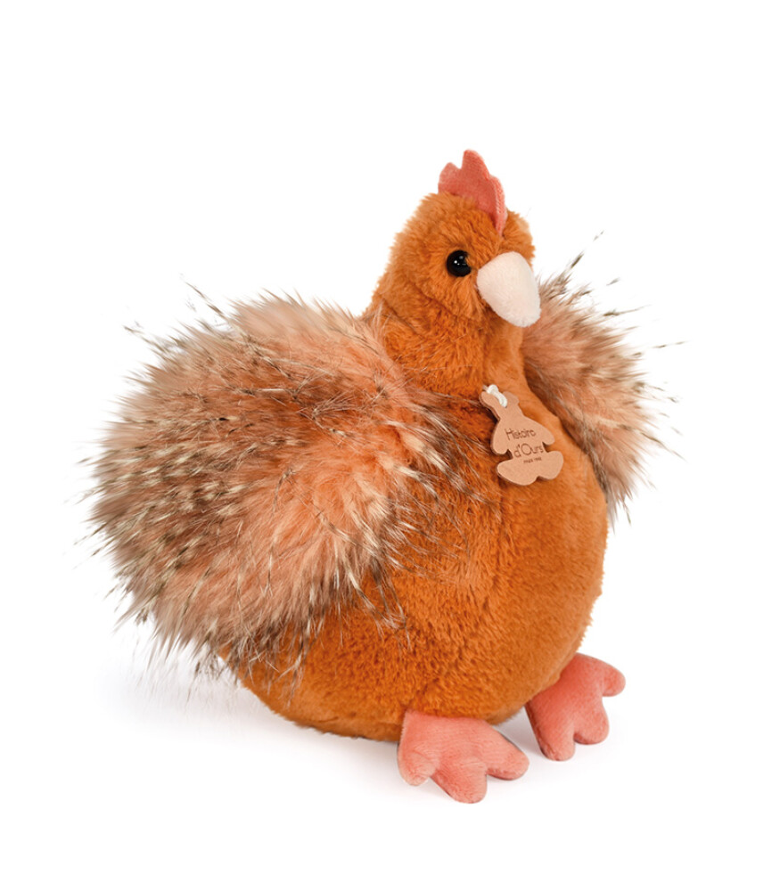 Doudou Peluş Turuncu Tavuk - Keyif Bebesi | Kids & Toys