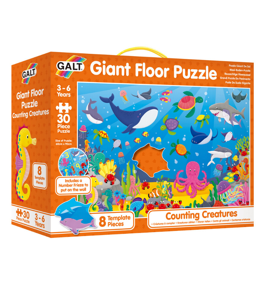 Galt Giant Floor Puzzle // Counting Creatures (30 Parça) - Keyif Bebesi ...