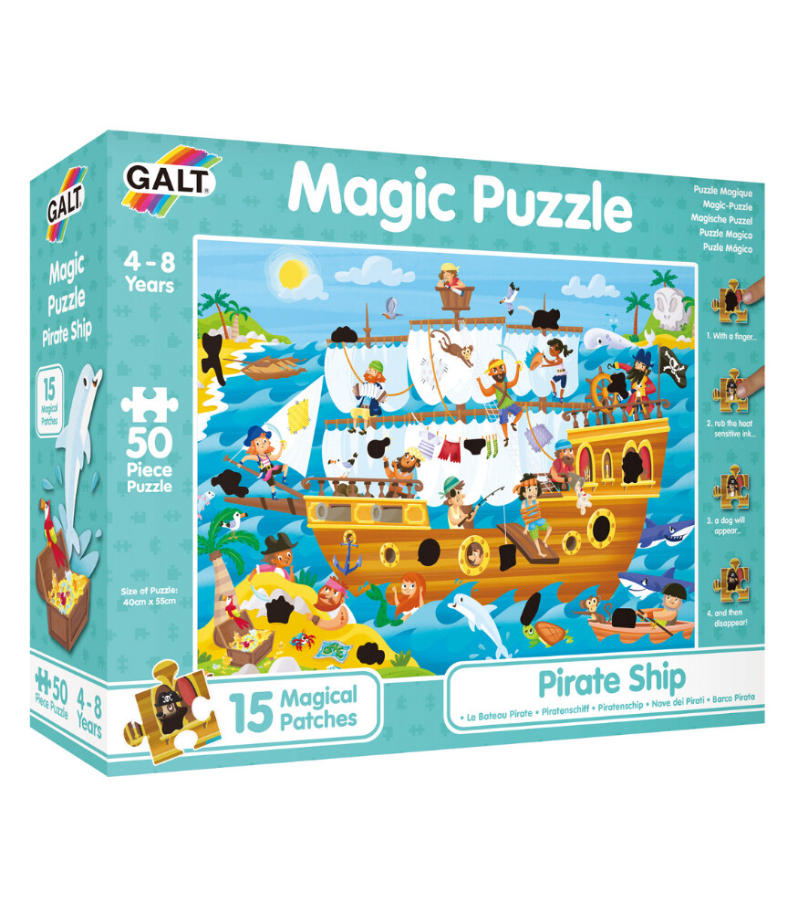 Galt Magic Puzzle // Pirate Ship (50 Parça) - Keyif Bebesi | Kids & Toys