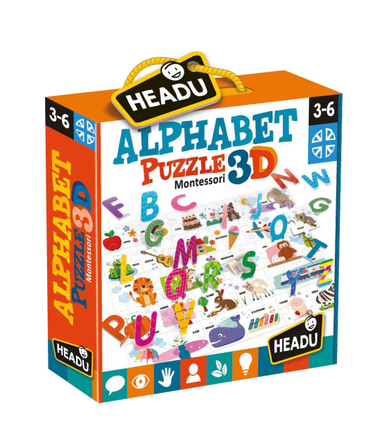 Headu Puzzle // 3D Alfabe - Keyif Bebesi | Kids & Toys
