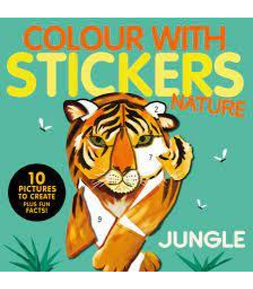 Little Tiger Press Colour with Stickers: Jungle - Keyif Bebesi | Kids ...