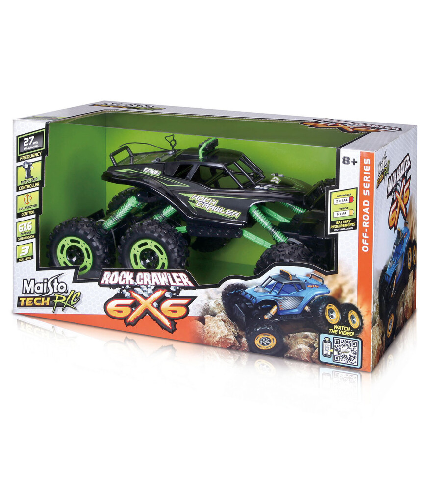 Maisto Tech Maisto Rock Crawler 6x6 Uzaktan Kumandalı Siyah - Keyif ...