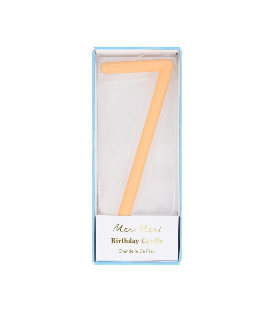 Meri Meri - İnce Rakam Mum - 7 - Keyif Bebesi | Kids & Toys