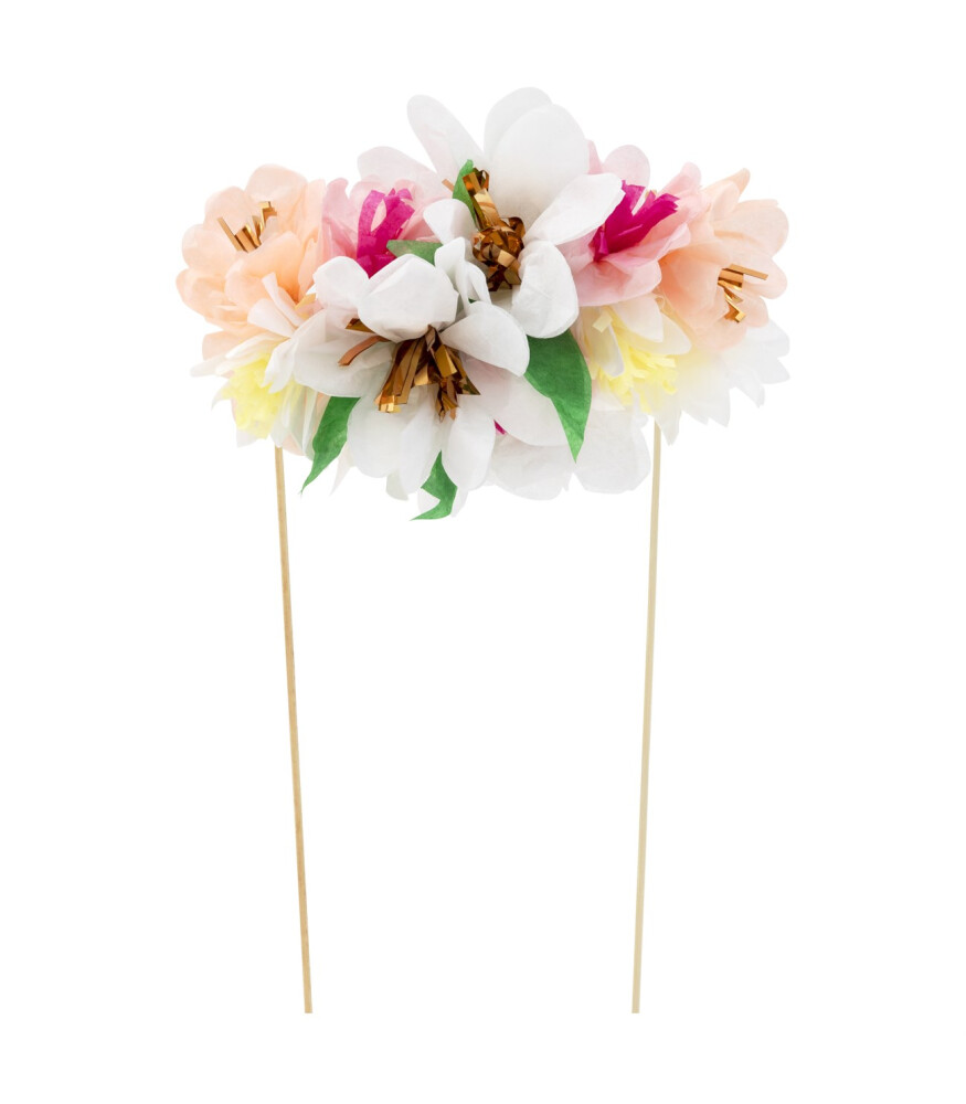 Meri Meri Parti Pasta Süs // Çiçekli - Keyif Bebesi | Kids & Toys