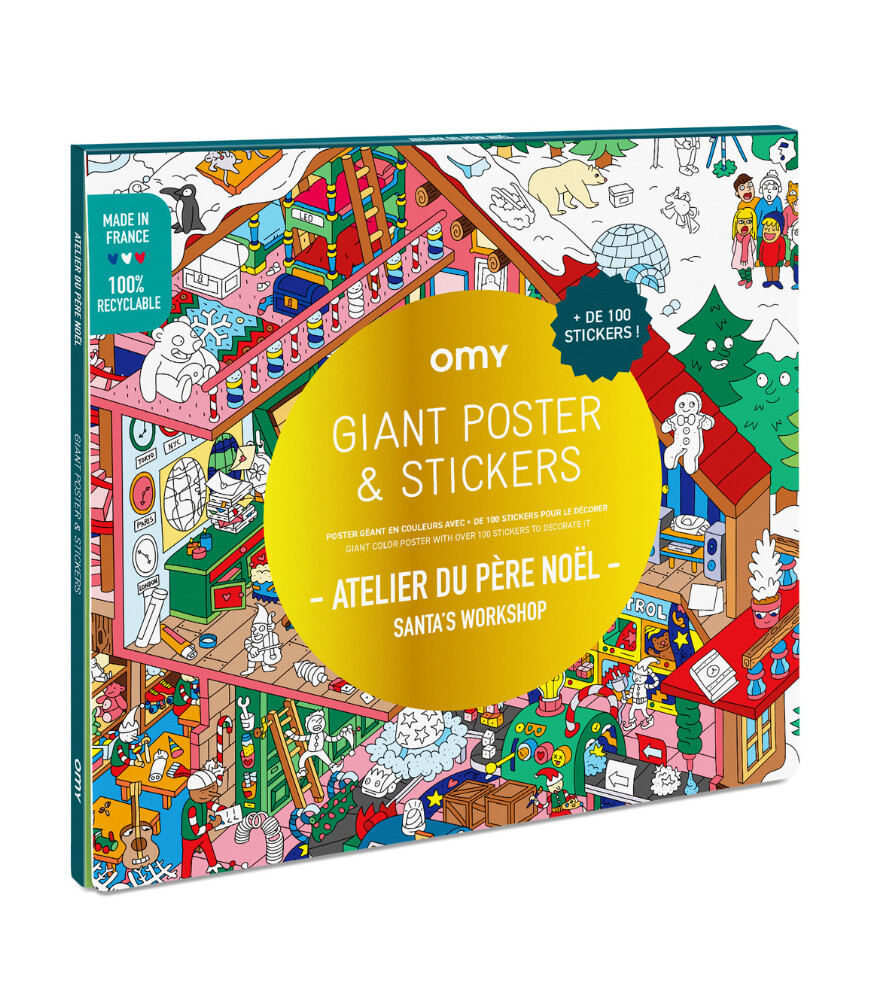 OMY Poster & Stickers // Santa's Workshop - Keyif Bebesi | Kids & Toys