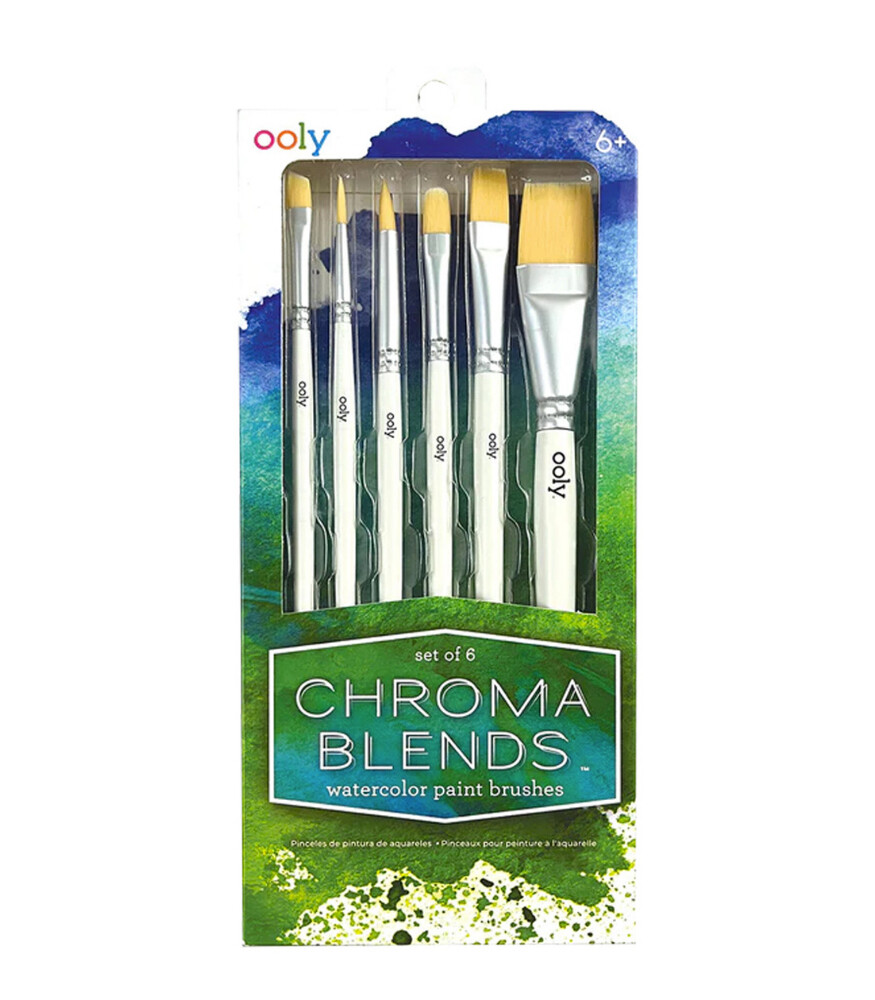 Ooly Chroma Blends Fırça Seti (6 Adet) - Keyif Bebesi | Kids & Toys