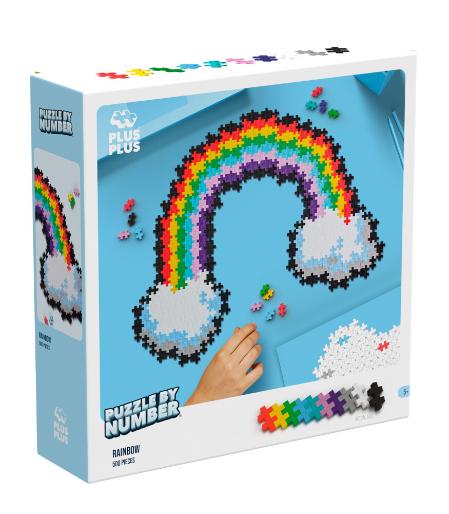 Plus-Plus Puzzle by Number Yaratıcı Blok // Rainbow (500 Parça) - Keyif ...