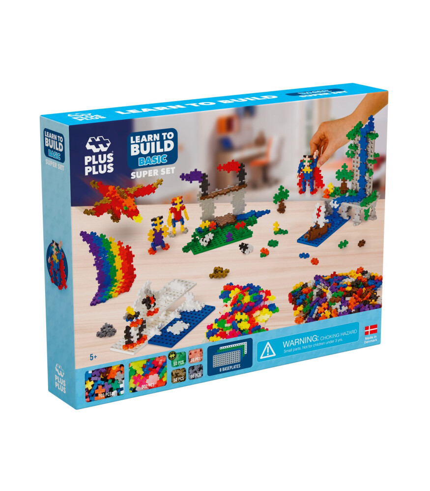 Plus Plus PLUS-PLUS LEARN TO BUILD BASIC SUPER SET / 1200 PCS - Keyif ...