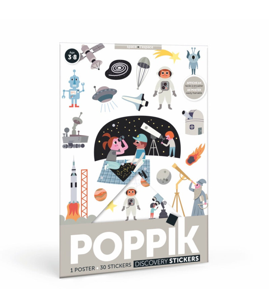 Poppik Mini Sticker Poster // Space - Keyif Bebesi | Kids & Toys