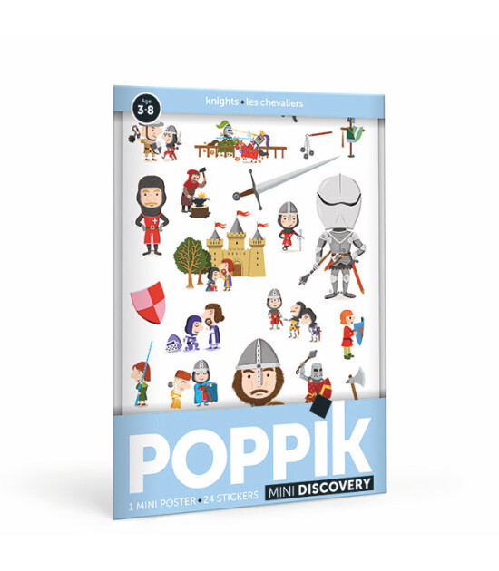 Poppik Mini Sticker Poster // Knights - Keyif Bebesi | Kids & Toys