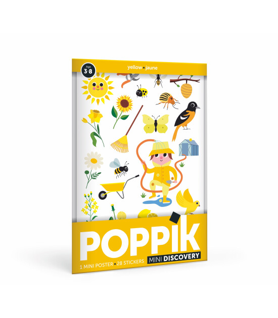 Poppik Mini Sticker Poster // Yellow - Keyif Bebesi | Kids & Toys