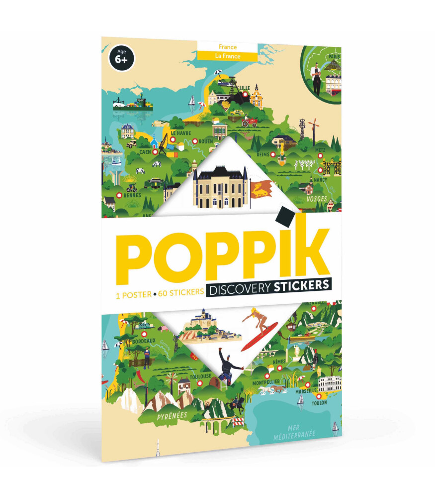 Poppik Discovery Sticker Poster // France - Keyif Bebesi | Kids & Toys