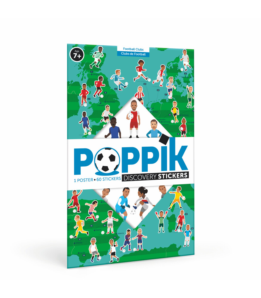 Poppik Discovery Sticker Poster // Football Clubs - Keyif Bebesi | Kids ...