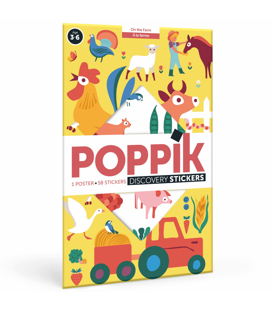 Poppik Discovery Sticker Poster // Farm - Keyif Bebesi | Kids & Toys