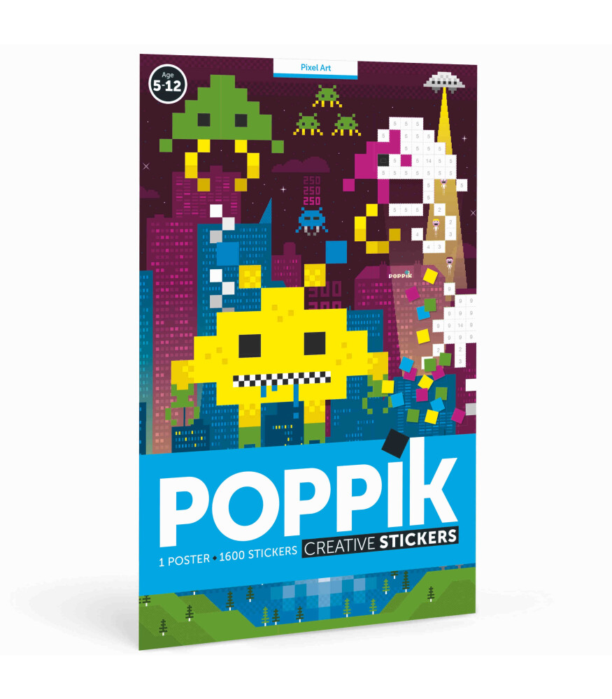 Poppik Creative Pixel Sticker Poster // Art - Keyif Bebesi | Kids & Toys