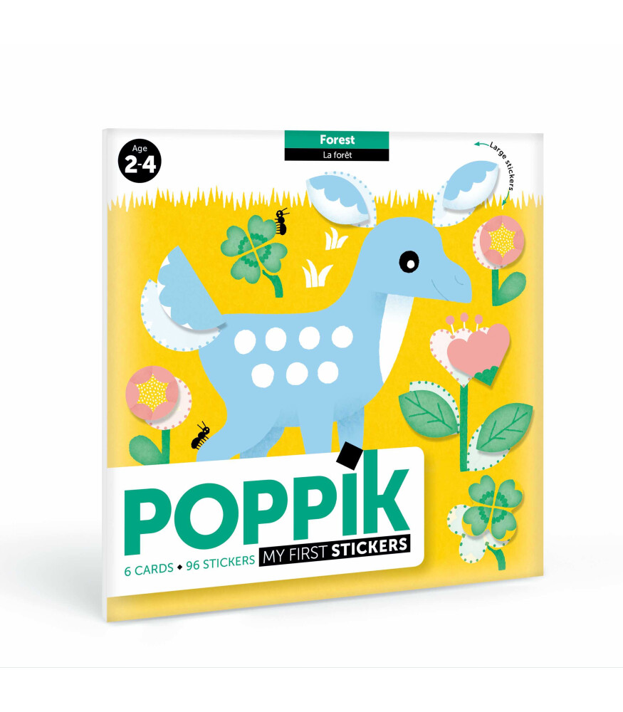 Poppik My First Reusable Sticker Set // Forest - Keyif Bebesi | Kids & Toys