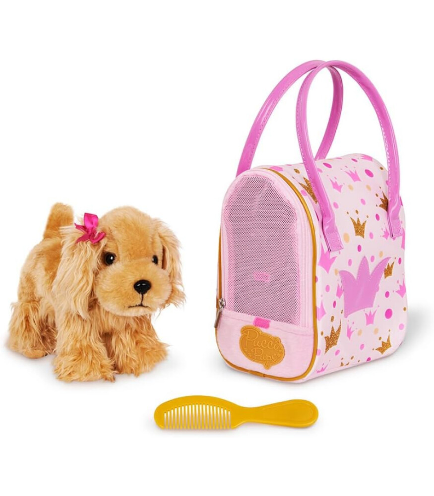 Pucci Pups Çantalı Peluş Köpek Çantası // Cocker Spaniel - Kahverengi ...