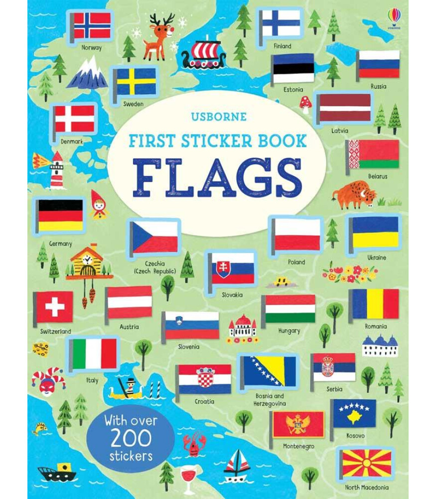 Usborne Publishing First Sticker Book: Flags - Keyif Bebesi | Kids & Toys