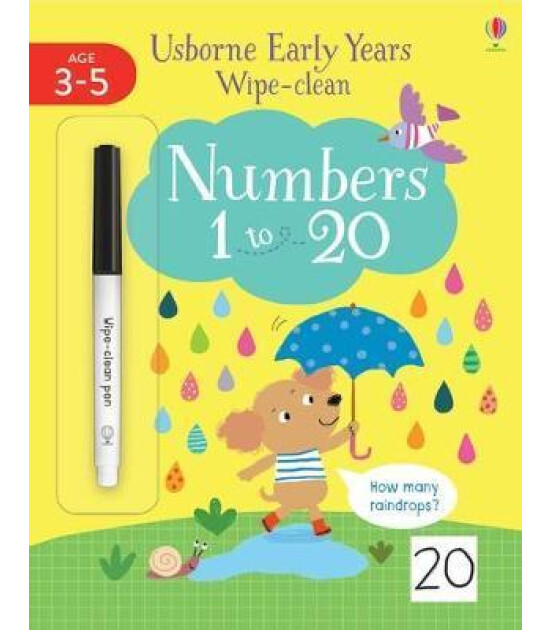 Usborne Early Years Wipe-Clean Numbers 1 to 20 - Keyif Bebesi | Kids & Toys